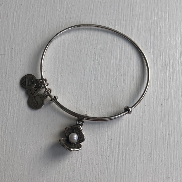 Alex and Ani | Jewelry | Alex And Ani Shell With Pearl Bracelet | Poshmark